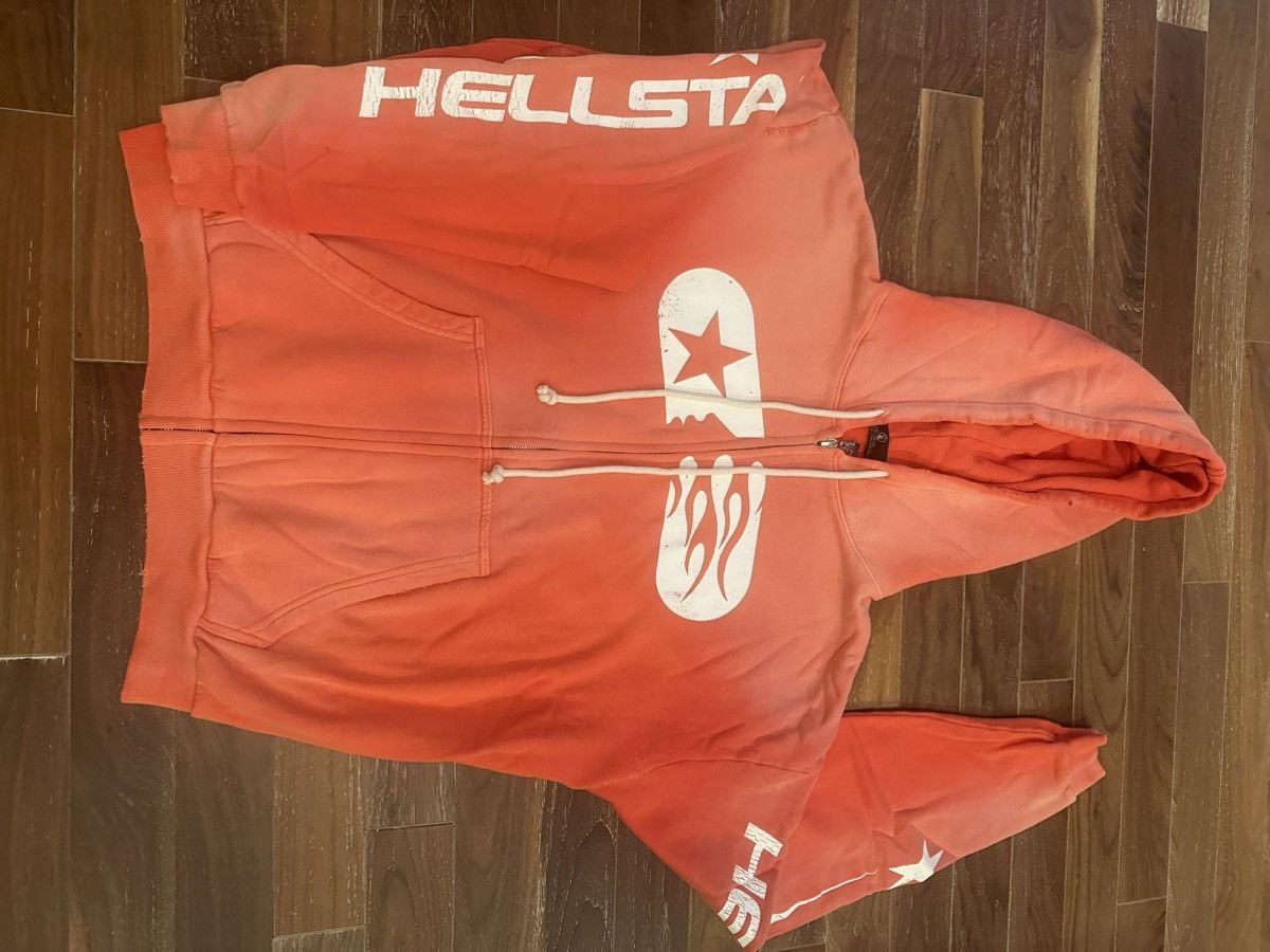 HELLSTAR × Streetwear Hellstar studios zip up hoodies red | Grailed