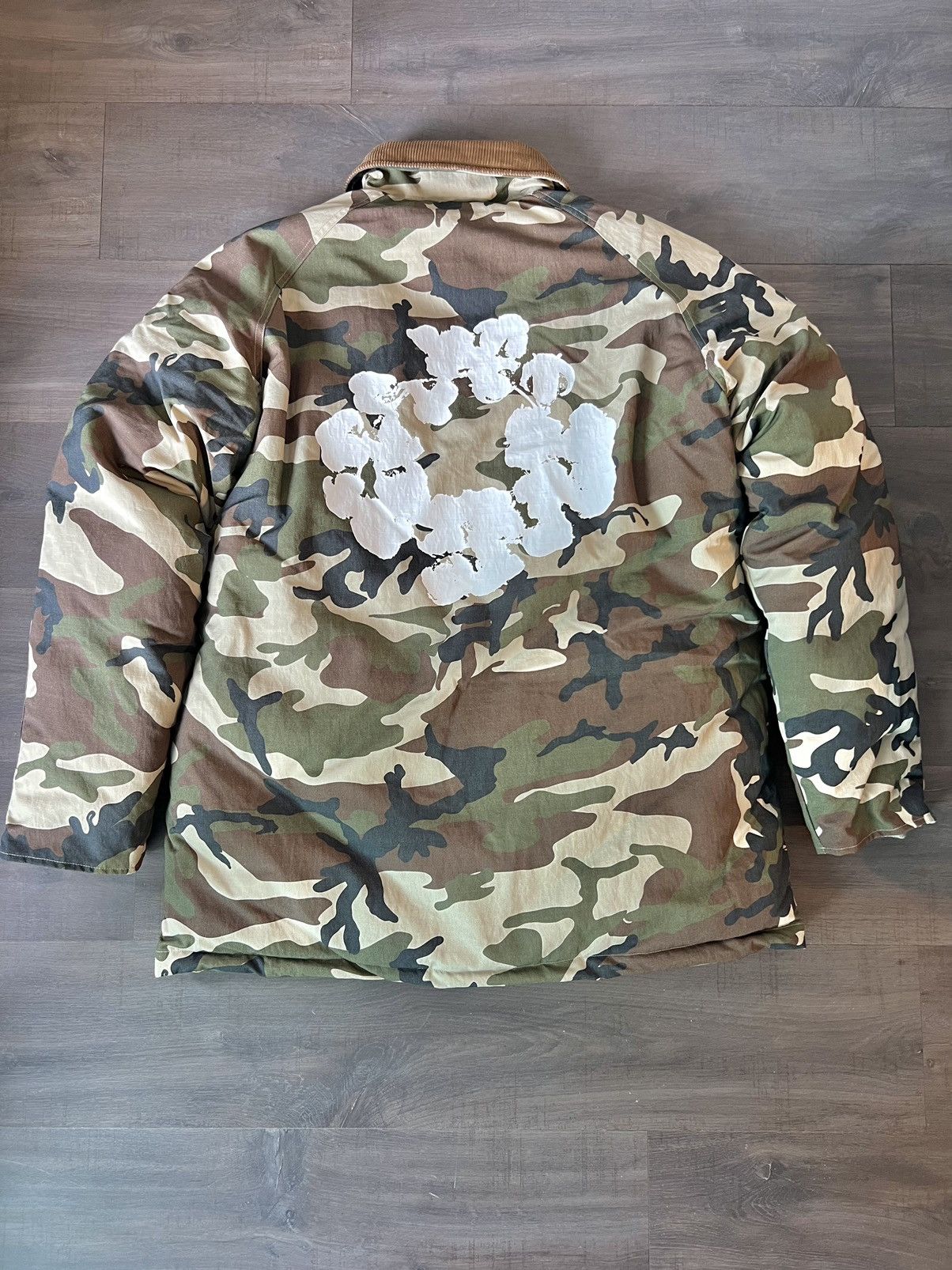 Stussy FW22 Stüssy x Denim Tears Ripstop Camo Army Puffer Jacket | Grailed