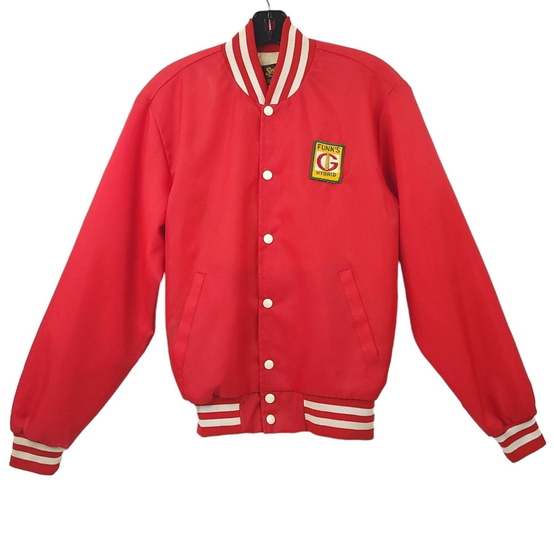 Swingster Funks Hybrid Varsity Jacket S Vintage Swingster Snap Front ...