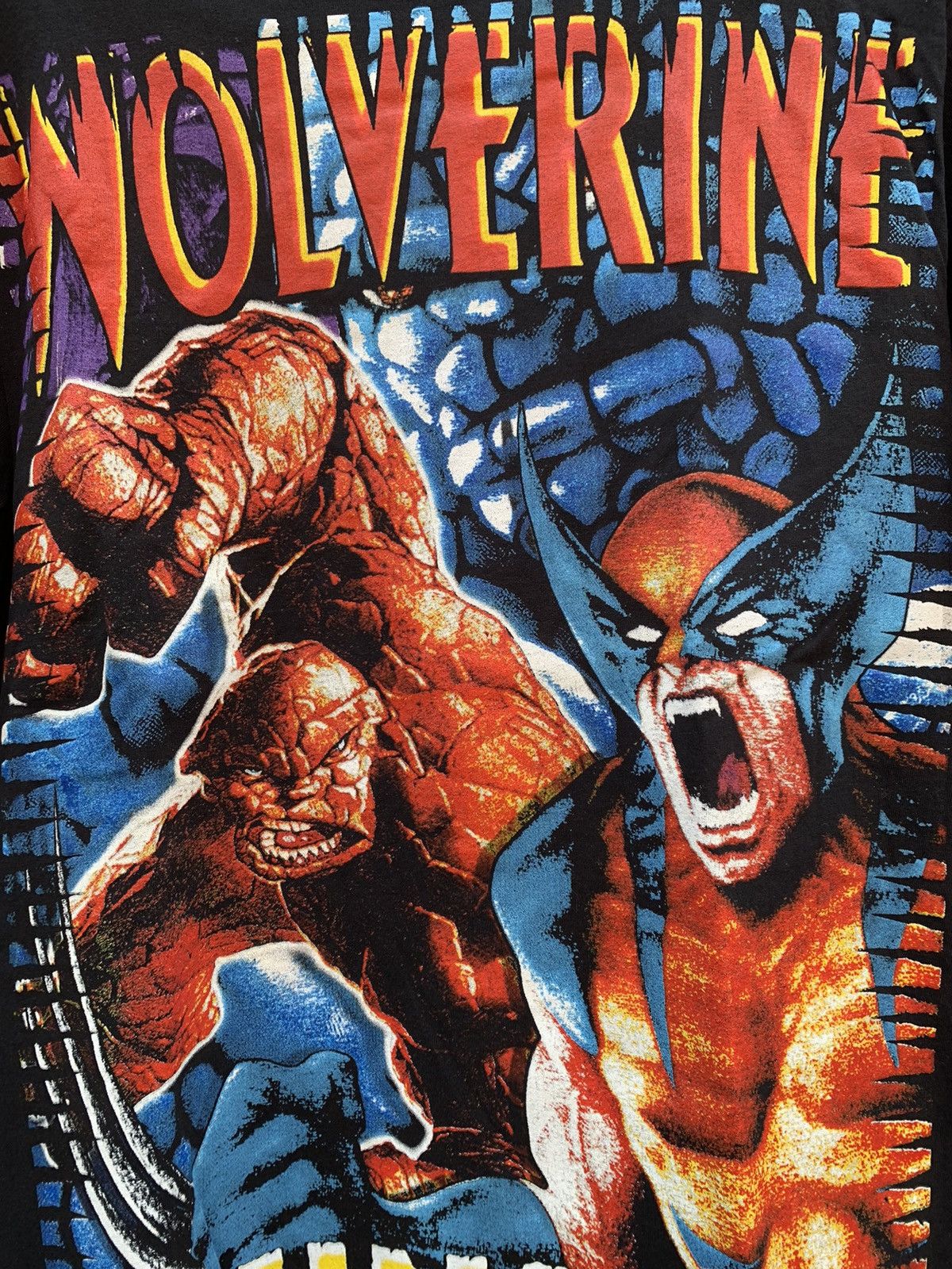 Marvel Comics × Very Rare × Vintage Wolverine VS The Thing Modern ...