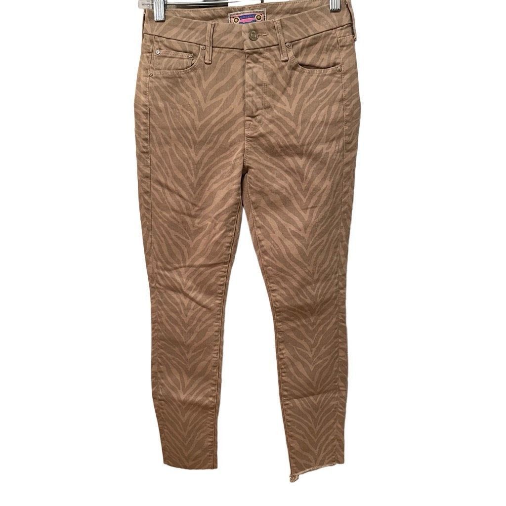 Mother Denim Mother Denim Womens The Looker Fray Sweet Stripes Jeans 25 ...