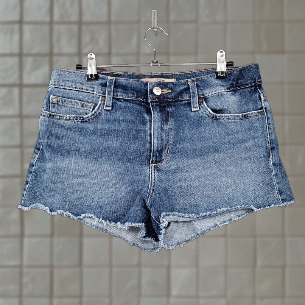 Vintage Joes Women's Denim Hot Pants 29 Blue Mid Rise Stretch Medium ...