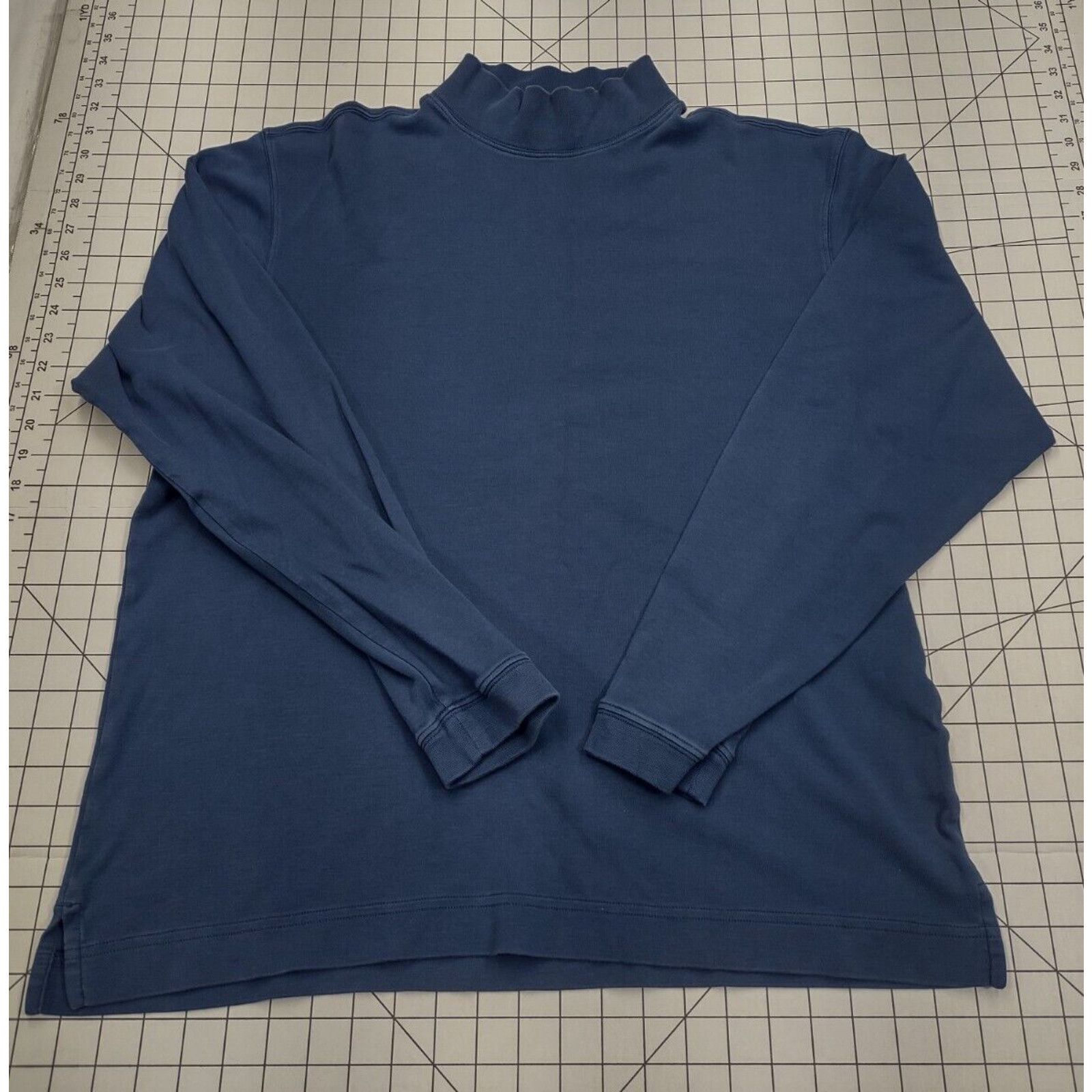 Vintage Vintage Pima Cotton Shirt Mock Neck Men's XL Blue Chestnut Hill Pima | Grailed