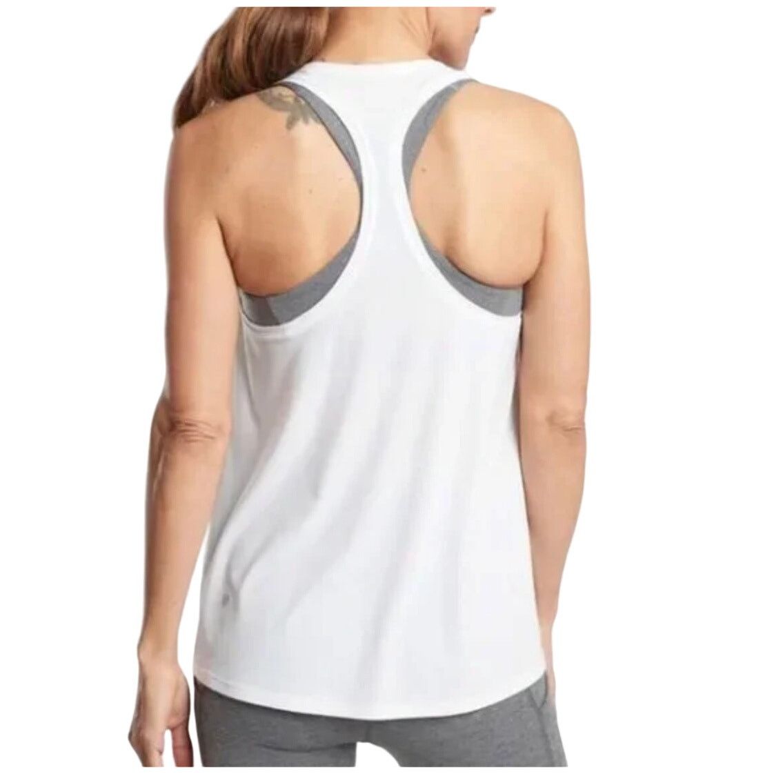 Athleta Athleta Ultimate Train Tank // Bright White Racerback Top | Grailed