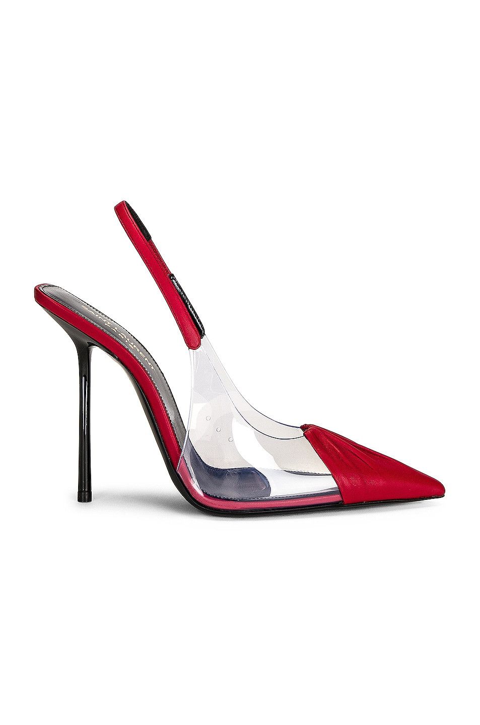 Saint Laurent Paris Chica Slingback Heels in Red | Grailed