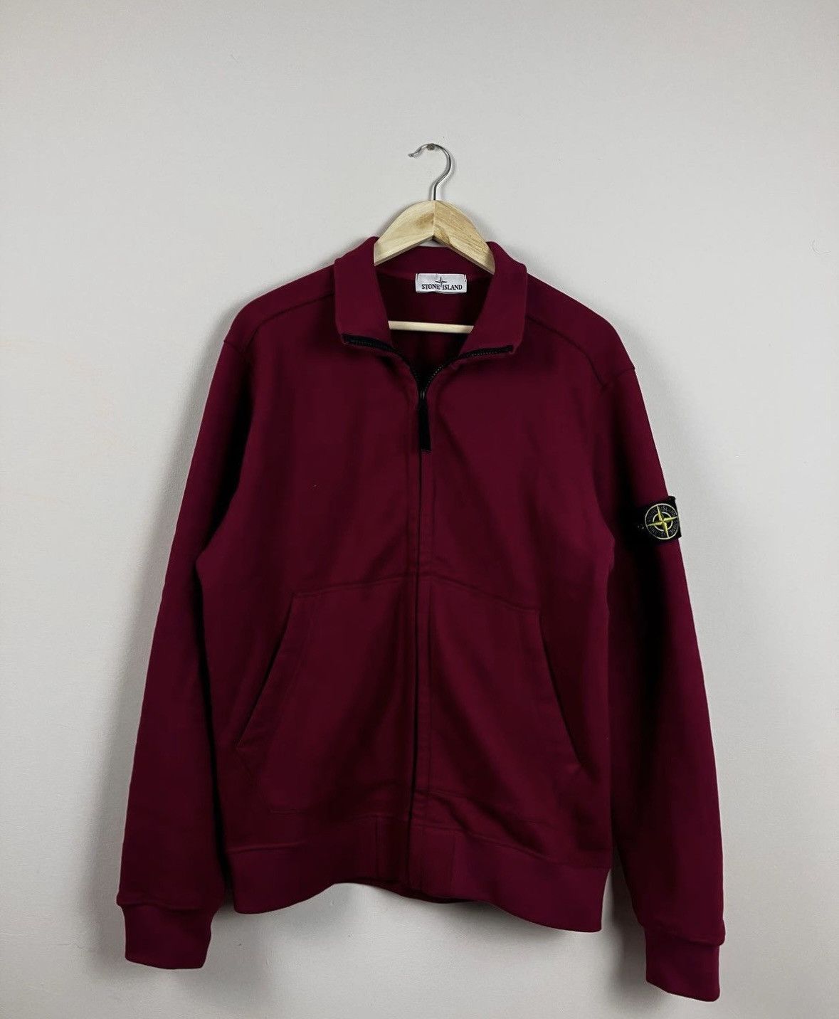 Stone Island × Streetwear × Vintage Stone island red zip | Grailed