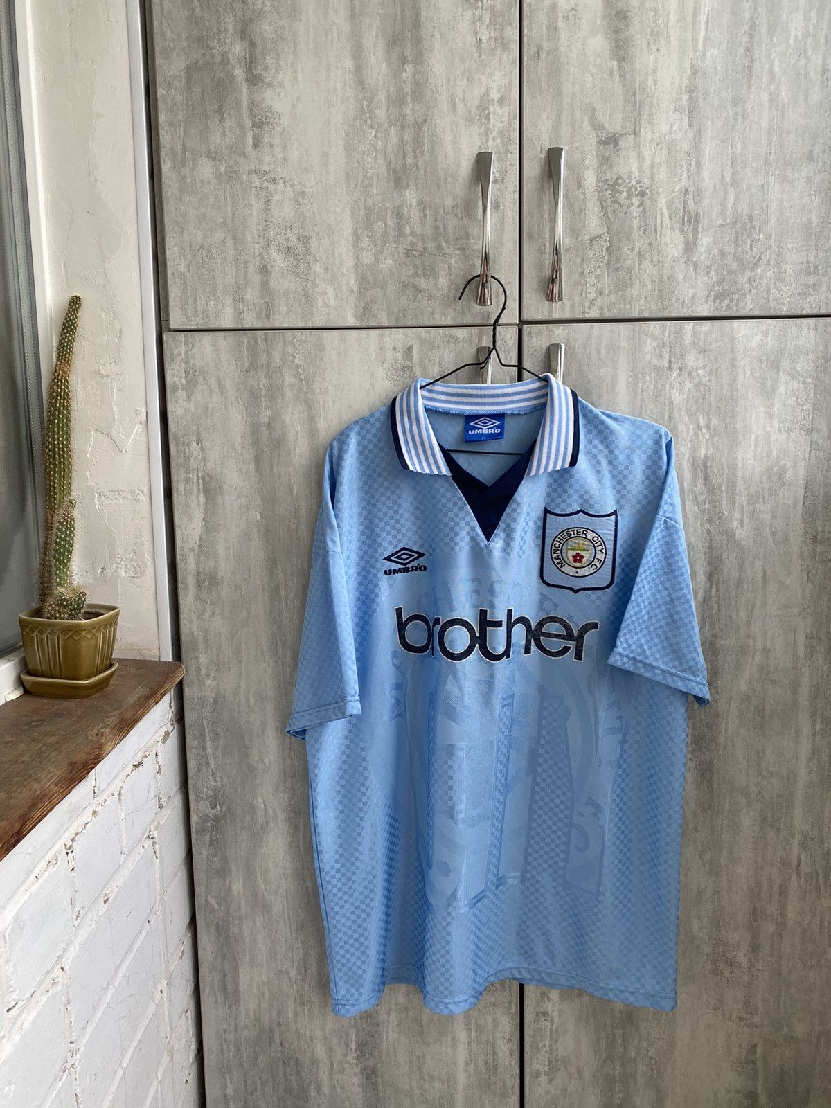 Umbro × Vintage Manchester City Umbro 1995-1997 Vintage Soccer Jersey ...