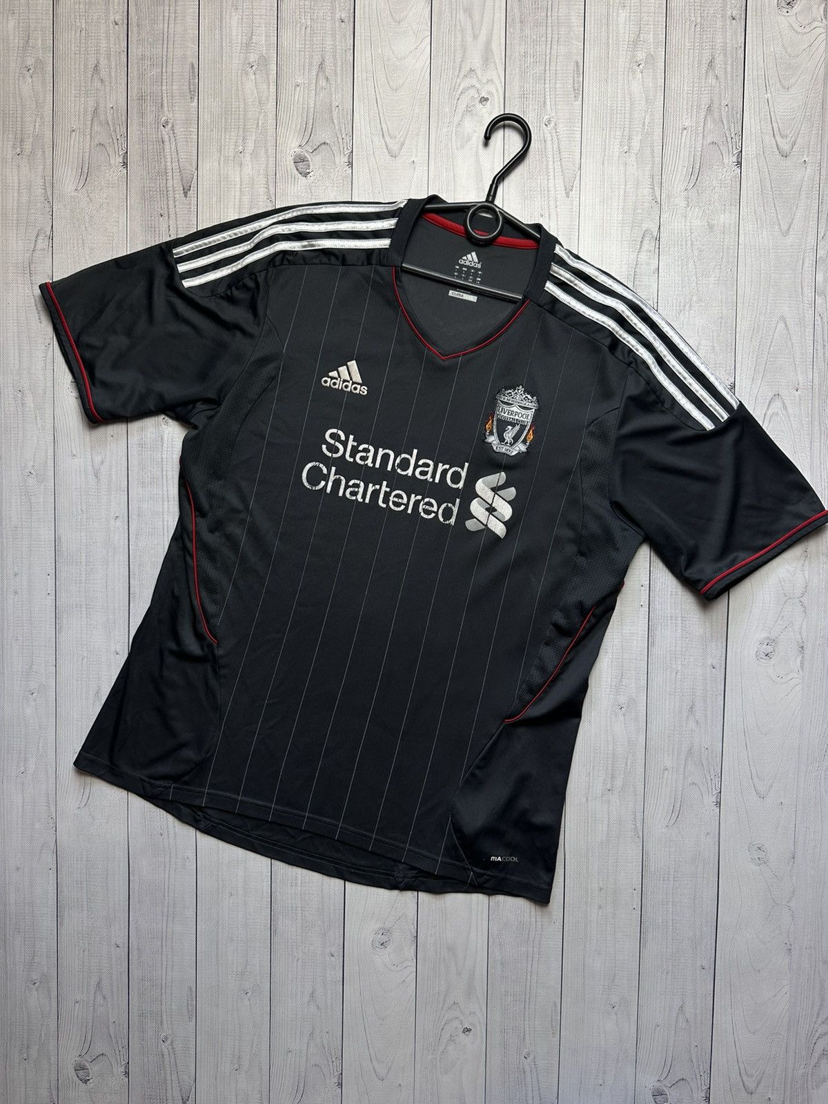 Adidas × Liverpool × Vintage Vintage Liverpool adidas black soccer ...