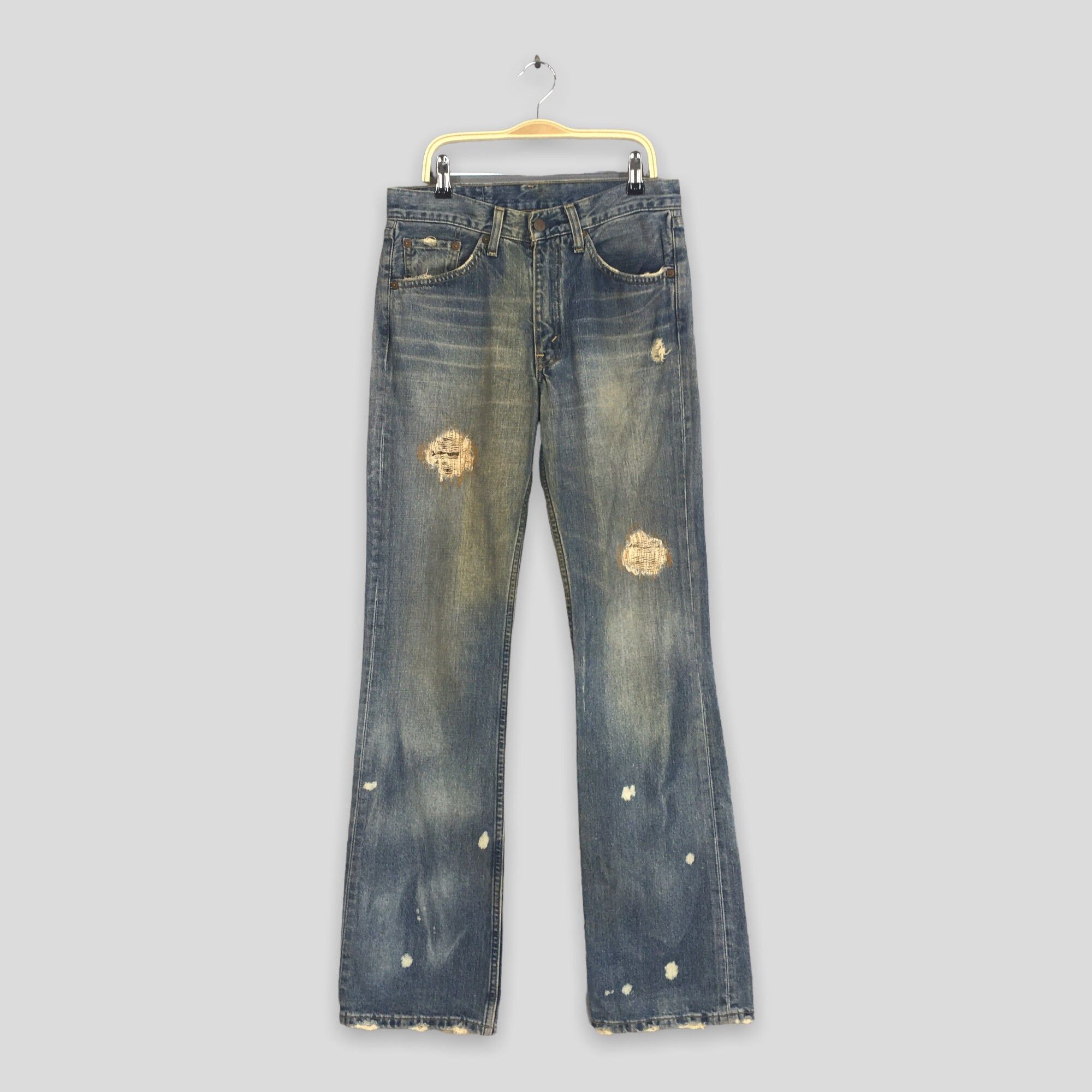 Vintage Size 28x33 90s Levi's 517 Flared Bootcut Stonewash Jeans | Grailed