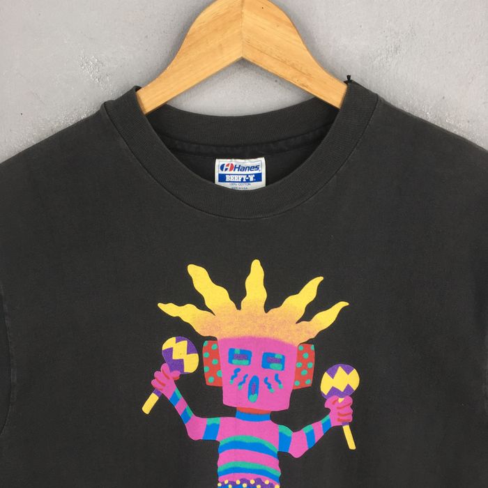 Vintage Vintage 90's Michael Ives Doll Artwork Black T shirt Large ...