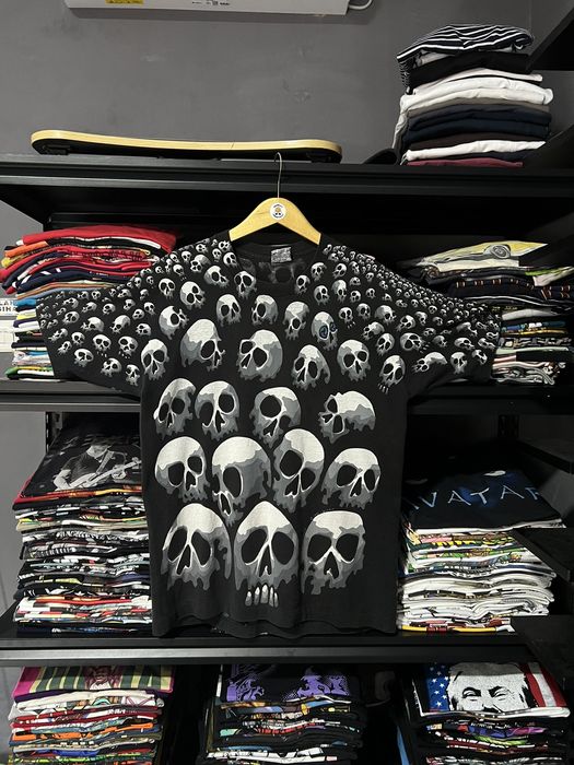 Skulls Vintage Liquid Blue Skulls Travis Scott 1992 | Grailed