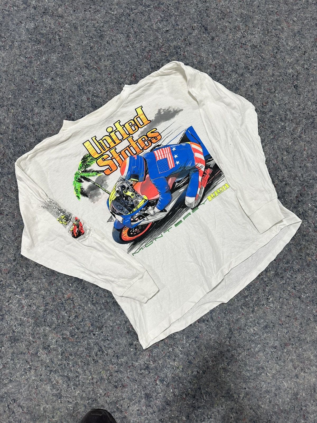 Signal Sport × Streetwear × Vintage 1990 ‘MONTEREY’ USA GRAND PRIX LONG ...