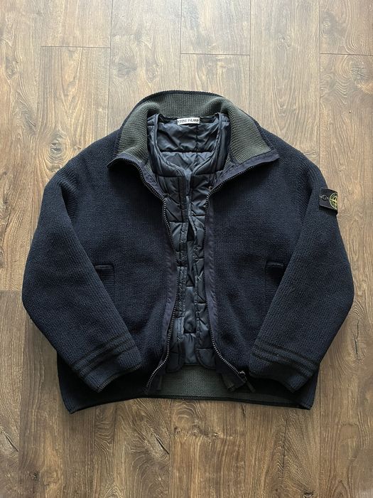 Stone Island Rare Vintage Stone Island President Knit with puffer inner ...