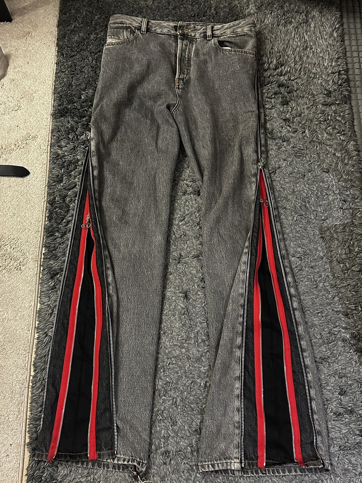 Diesel DIESEL DOUBLE ZIPPER JEANS | Grailed