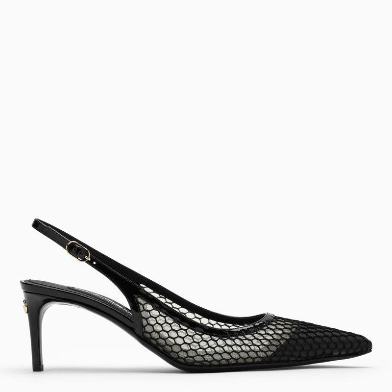 Dolce & Gabbana Dolce&Gabbana Black mesh slingback | Grailed