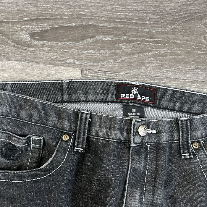 Vintage Vintage Y2K Faded black Red ape tribal paisley baggy jeans | Grailed