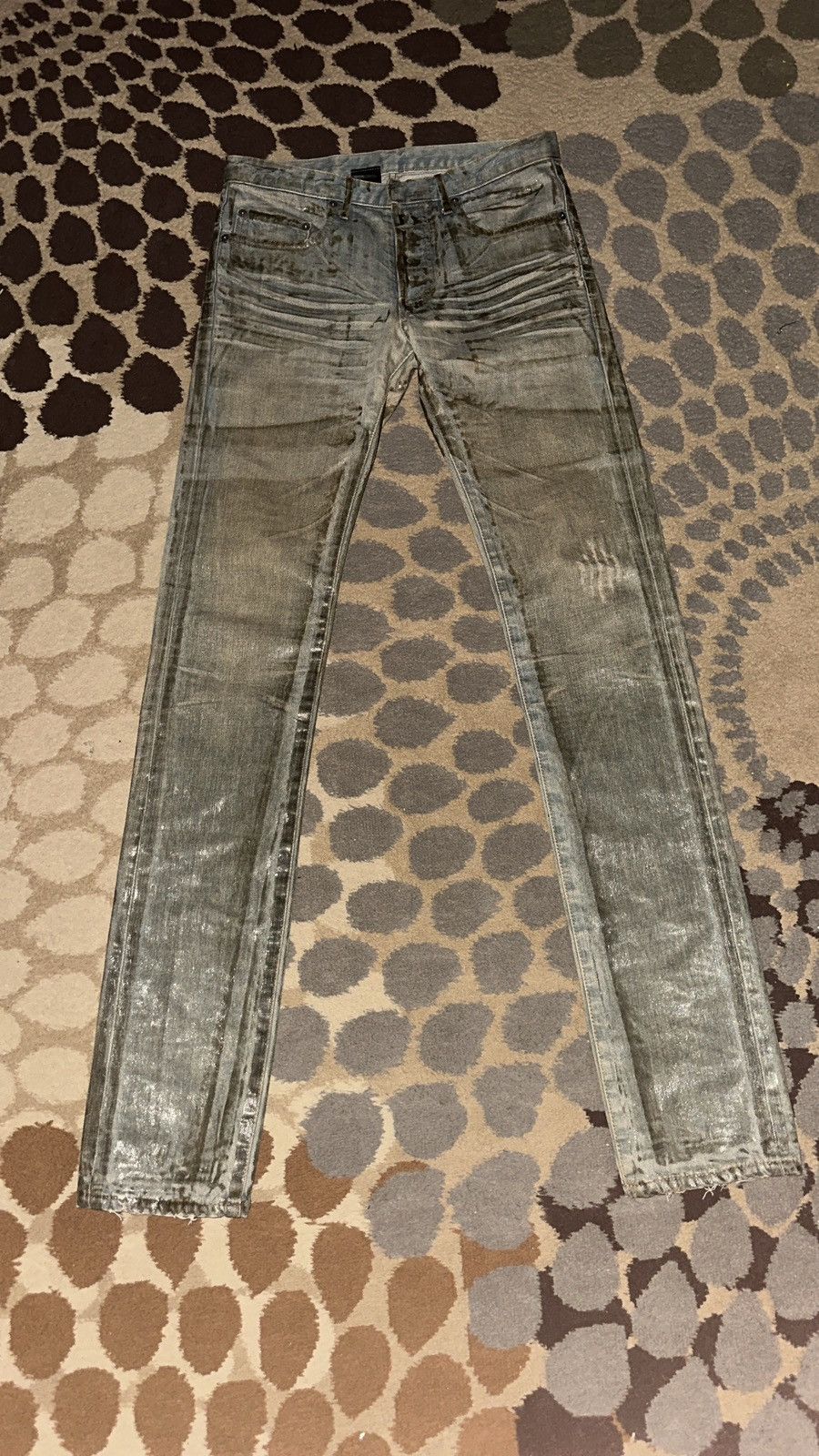 Dior × Hedi Slimane SS04 Dior Bleu Claire Waxed Denim | Grailed
