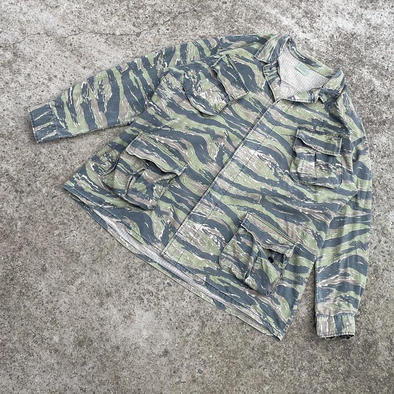 Vintage Vintage Ripstop Tiger Camo 4 Pocket Tropical Field Jacket | Grailed