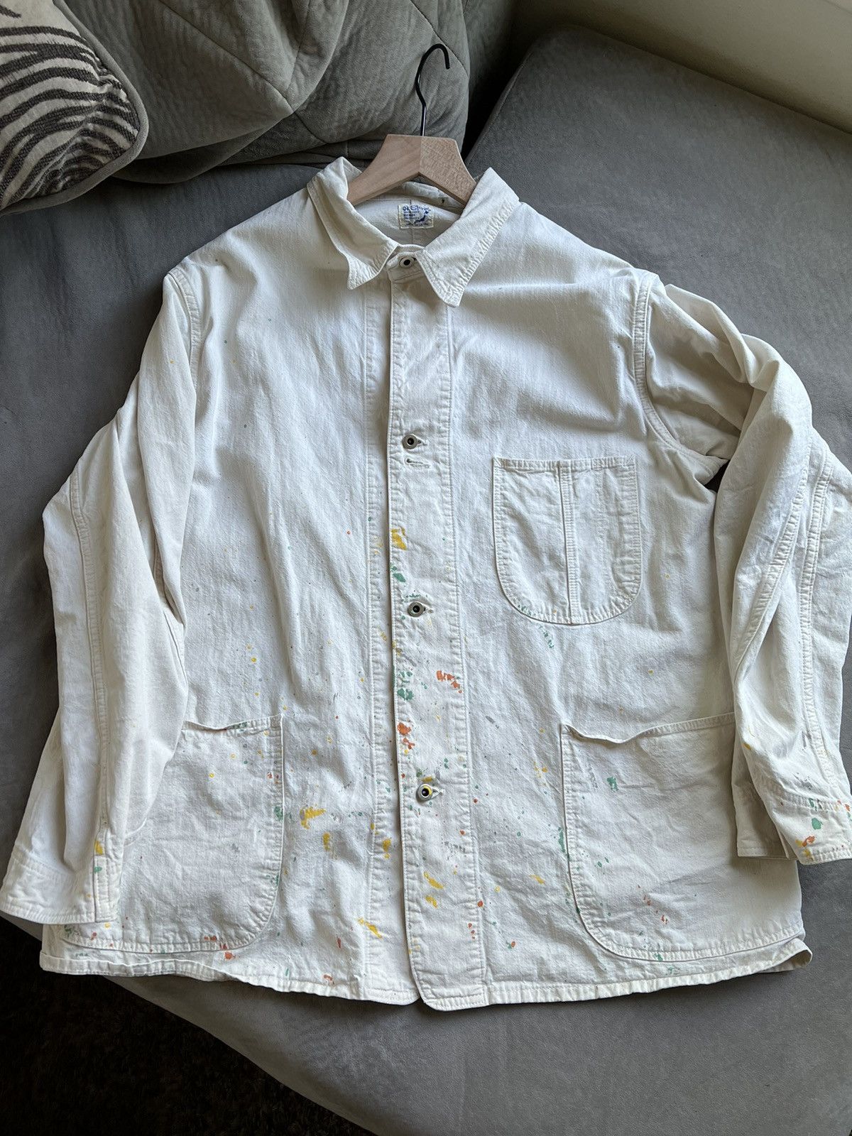 Orslow OrSlow 1940’s Coverall Ecru w/ Paint (Size 4) | Grailed