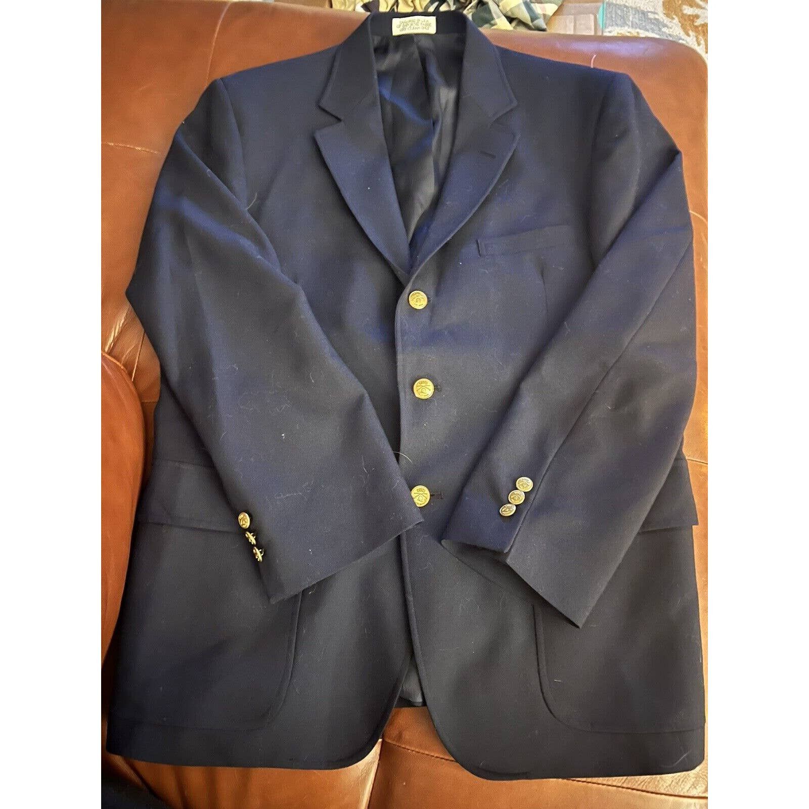 Orvis Orvis Blazer Mens 42R Blue Wool Blend Jacket Gold Buttons | Grailed
