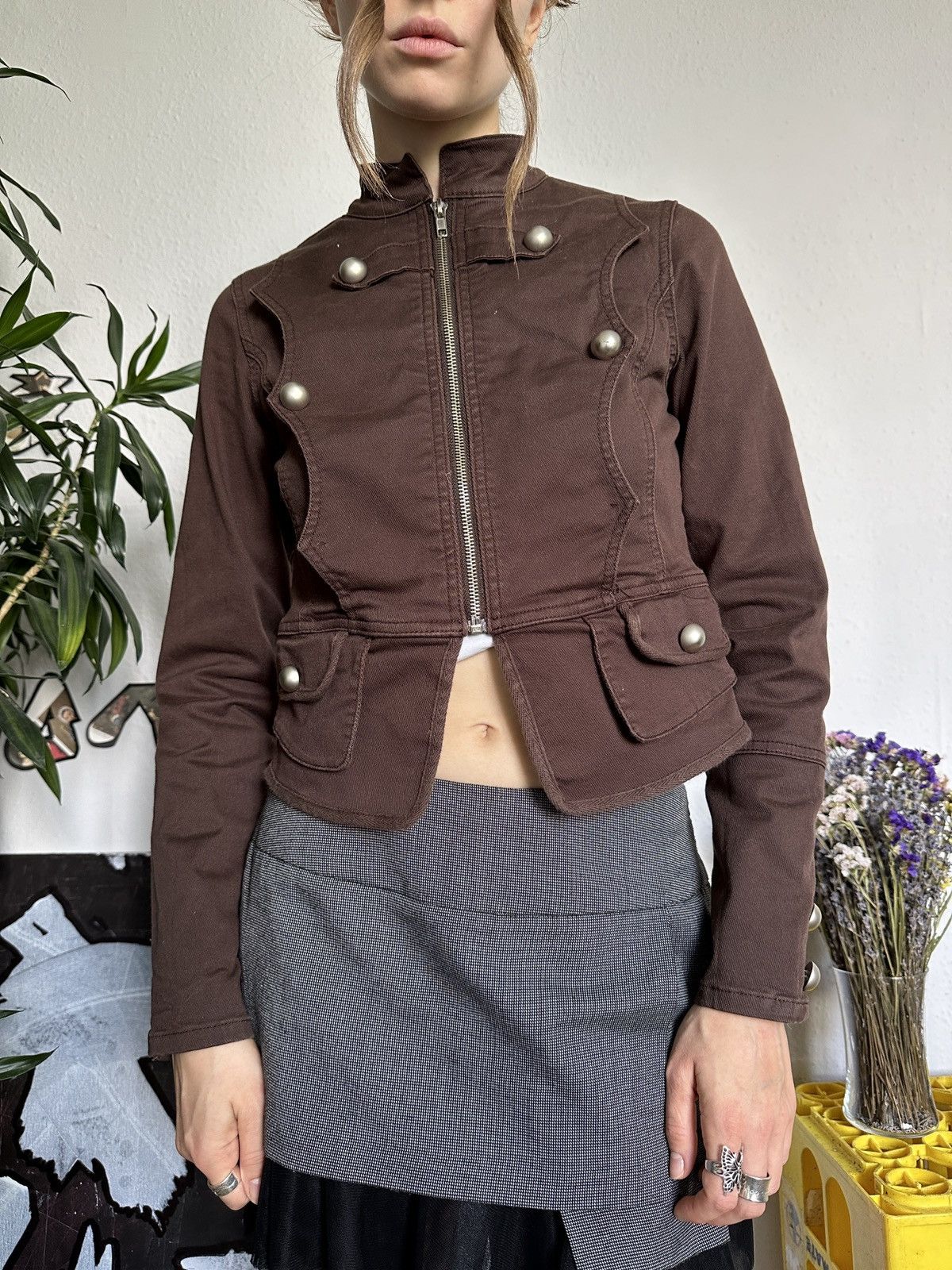 Seditionaries Cyber Punk Zip Up Huge Button Jacket Marithe Style | Grailed