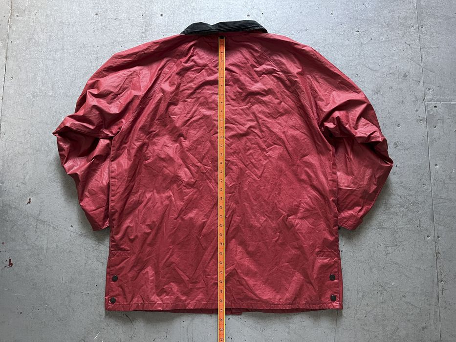 Barbour Vintage British Whatbaron Red Waxed Hunting Rain Jacket | Grailed