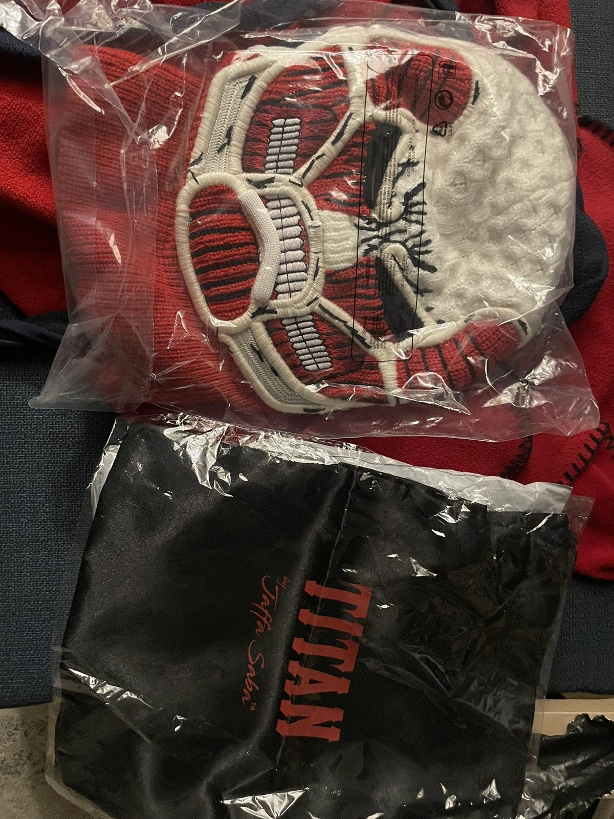 Vintage Attack on Titan colossal balaclava mask | Grailed