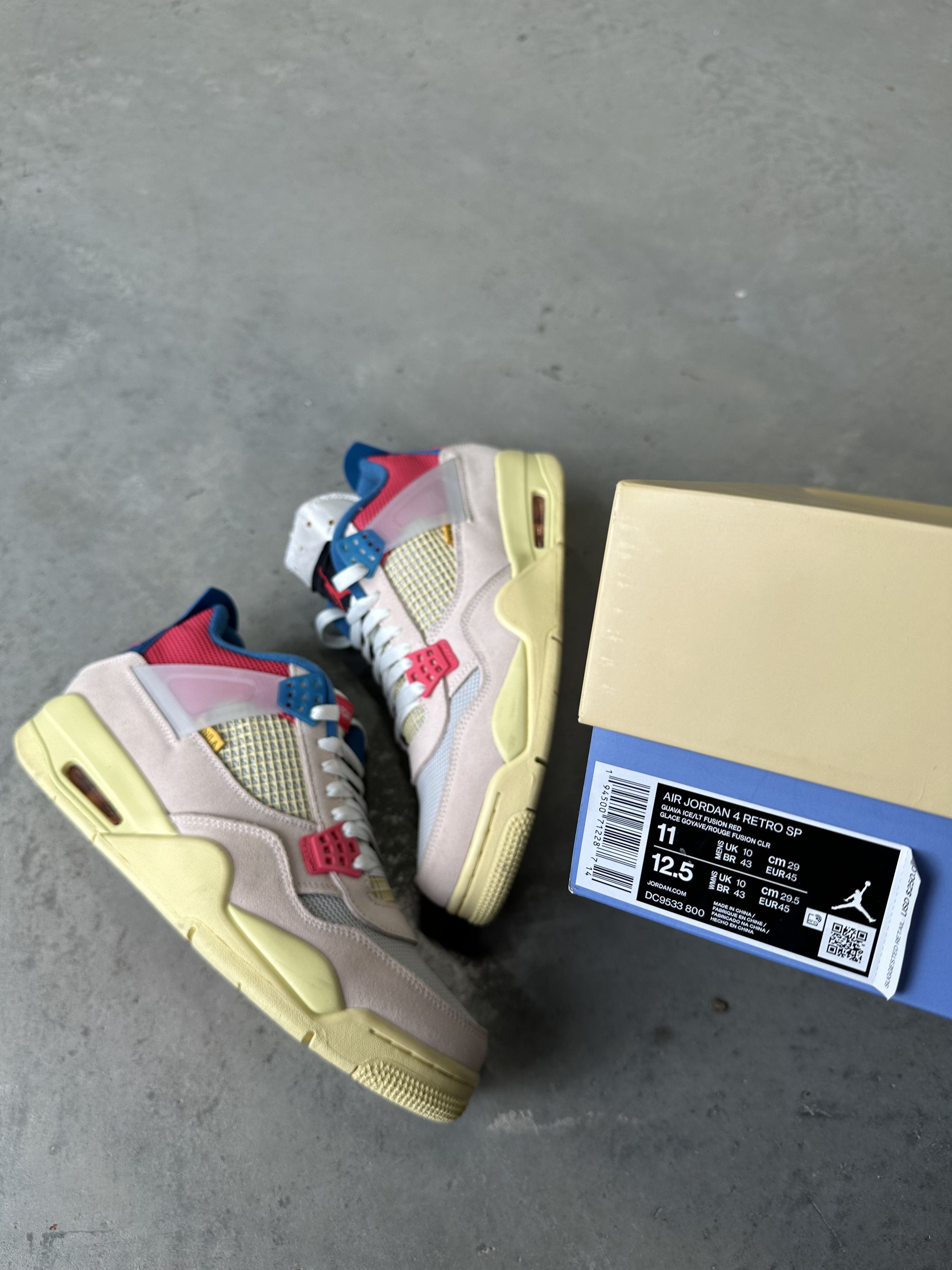 Jordan Brand × Union Jordan 4 Retro Union Guava Ice | Grailed
