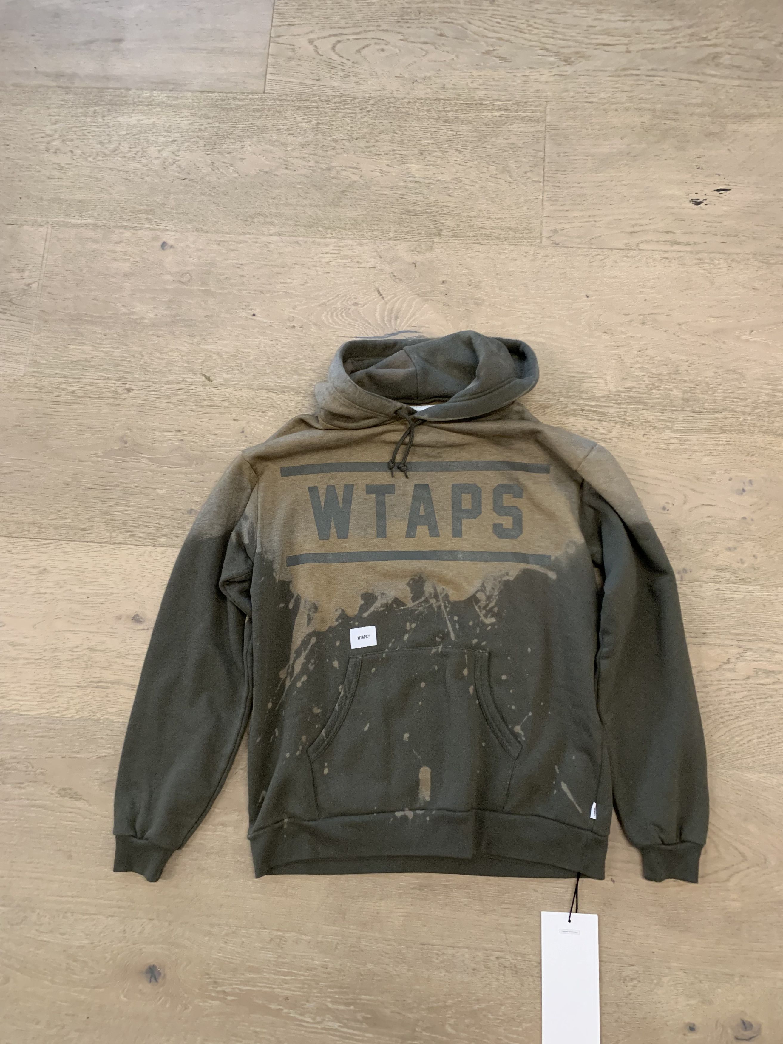 Wtaps Wtaps bleach design hoodie | Grailed