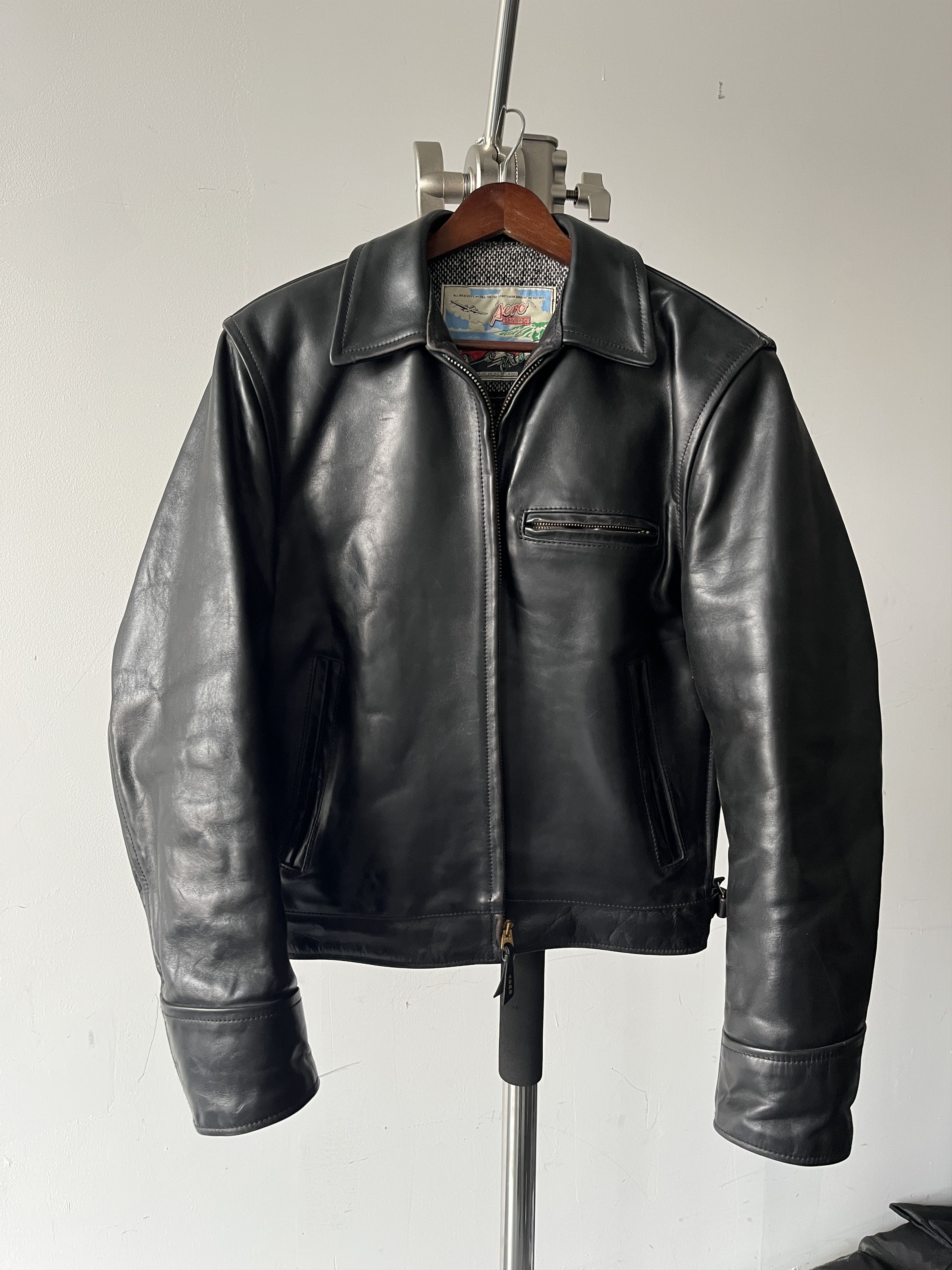 Aero Leathers HighwayMan horse hide leather jacket | Grailed