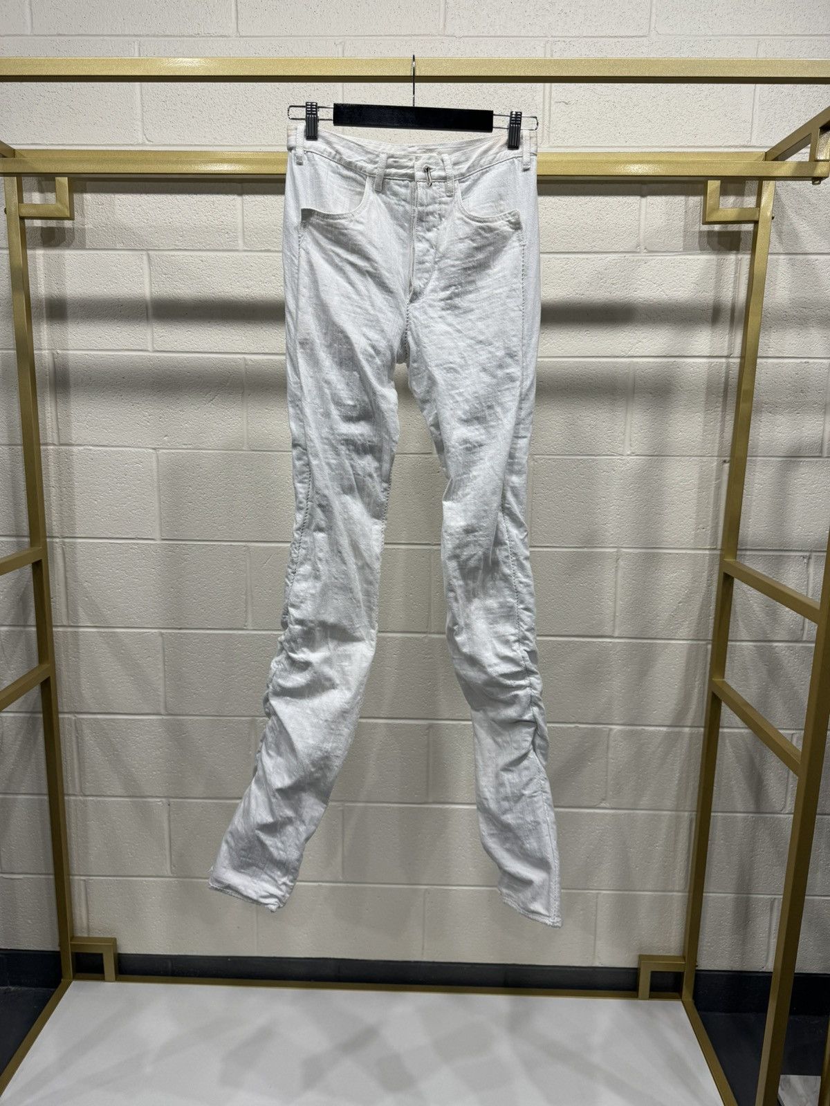 Carol Christian Poell CAROL CHRISTIAN POELL TWISTED SEAM OVERLOCK JEANS ...