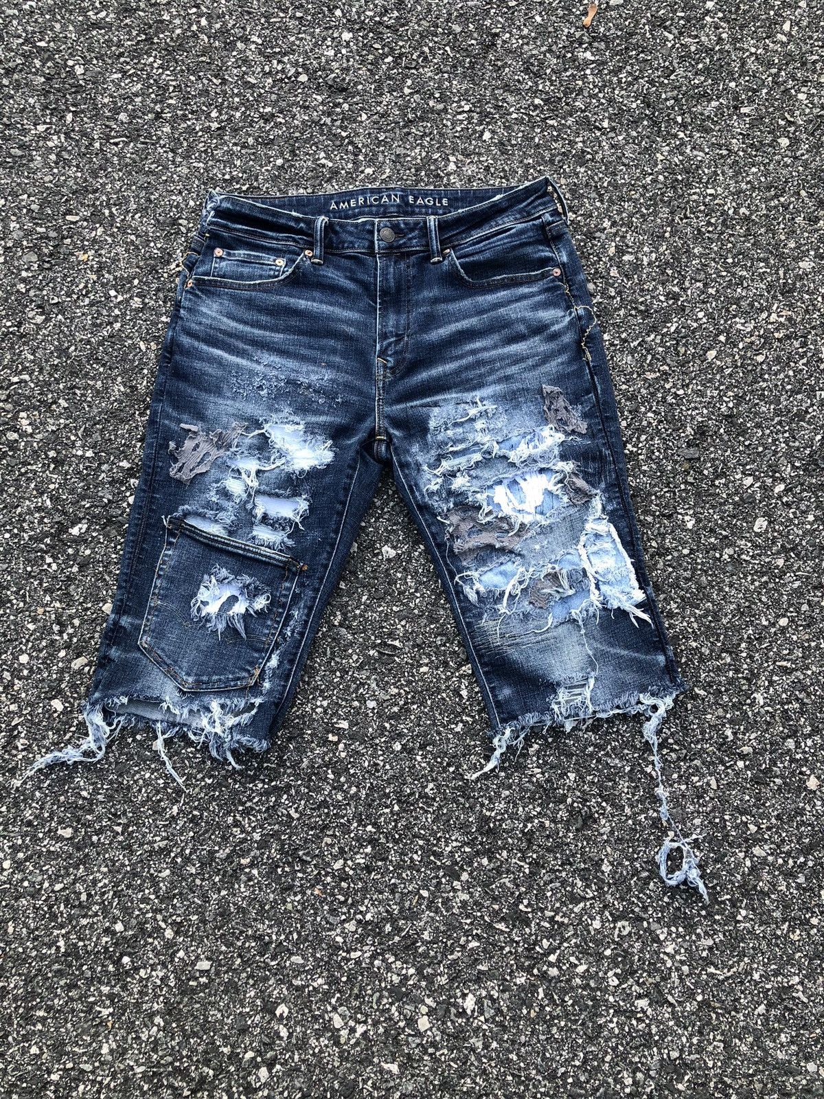 Streetwear Reworked Distressed Jorts | Grailed