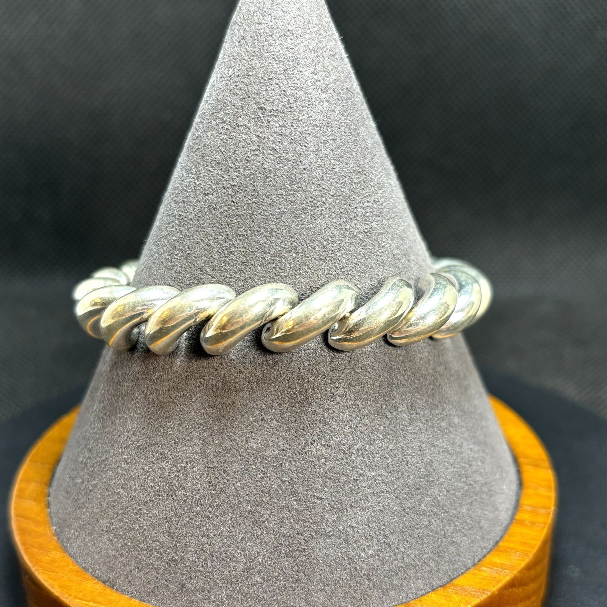 Vintage Vintage Solid Sterling Silver 925 Italian San Marco Link Bra ...
