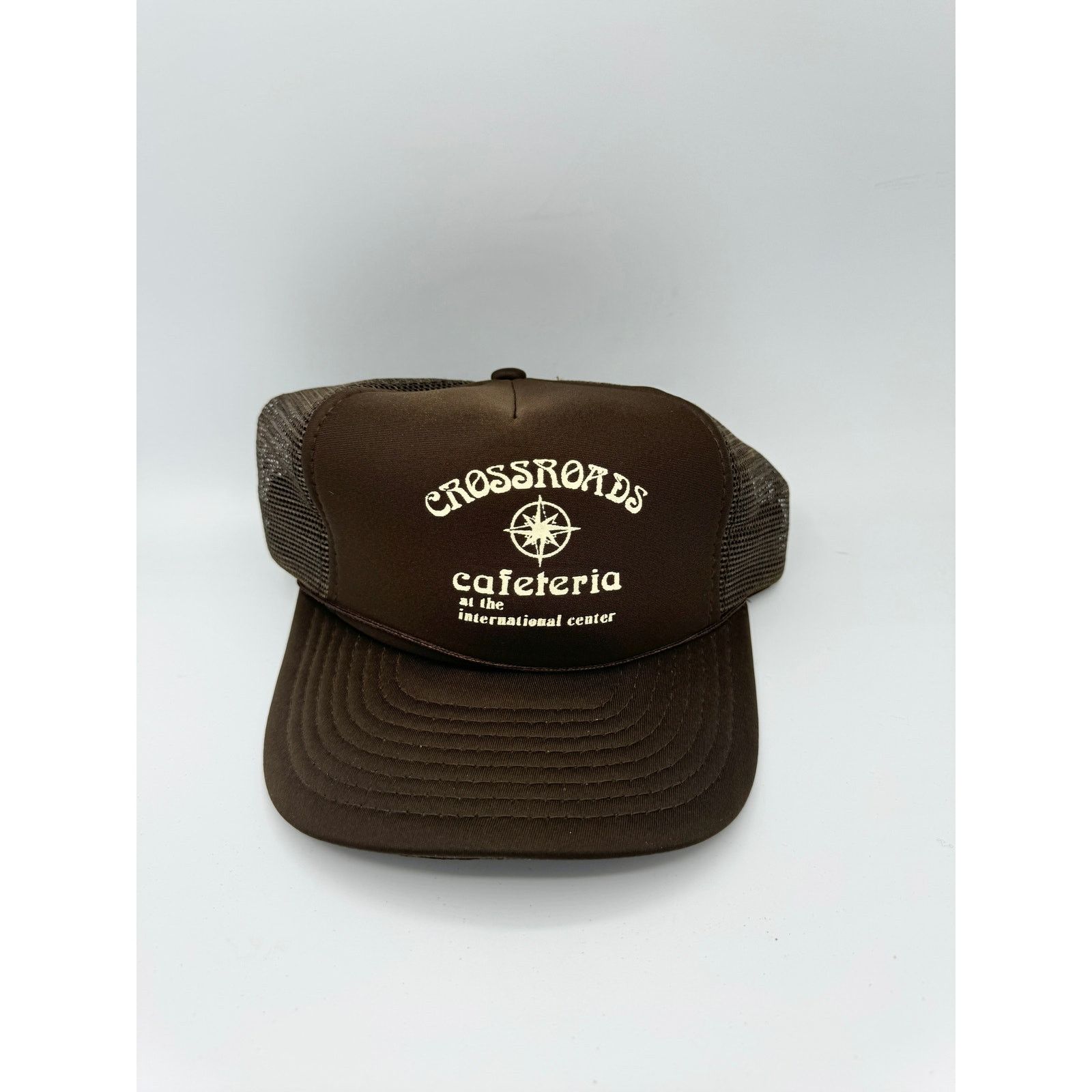 Vintage Vintage Crossroads Cafeteria Hat Brown Trucker Snapback 80s ...