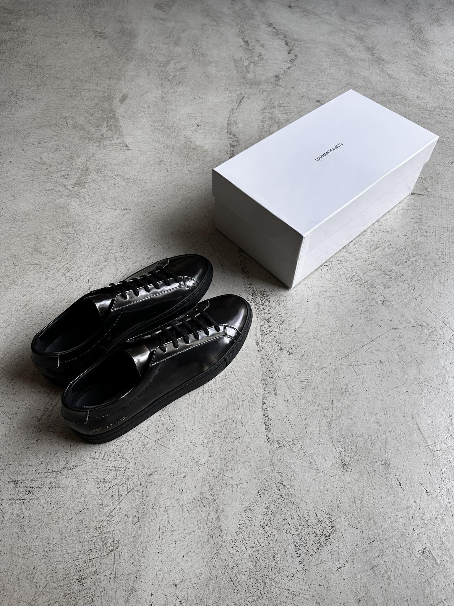 Common Projects CP Achilles Fade Black On White 2387 6000 US 9 EU 42 ...