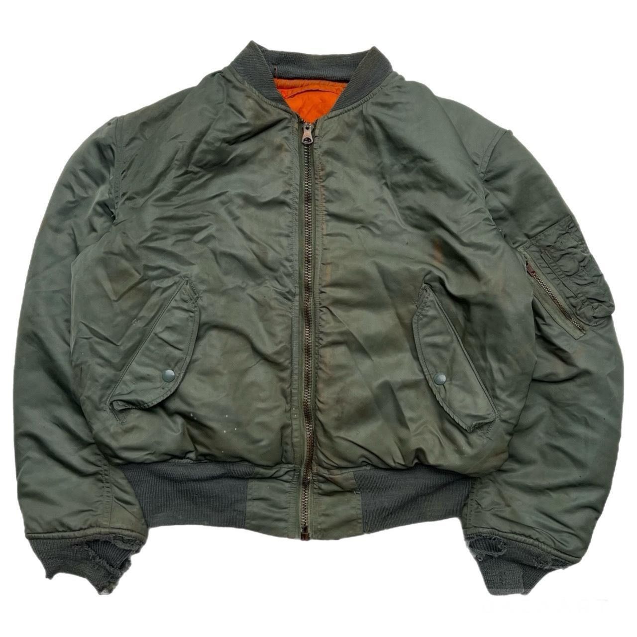 Alpha Industries × Vintage Vintage Alpha Industries MA-1 Bomber Jacket ...