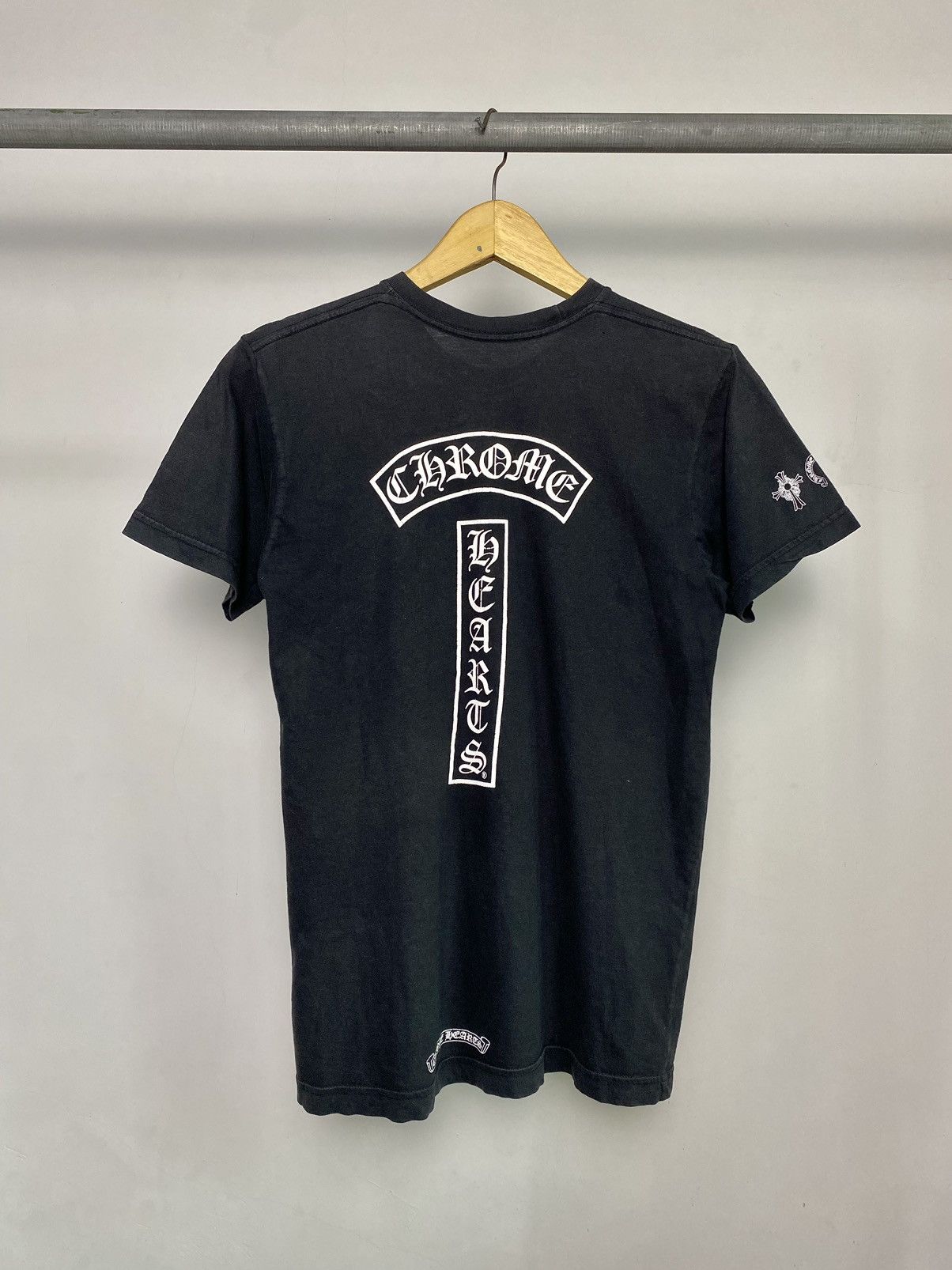 Chrome Hearts Chrome Hearts Trashed Faded T Bar Logo Ter | Grailed