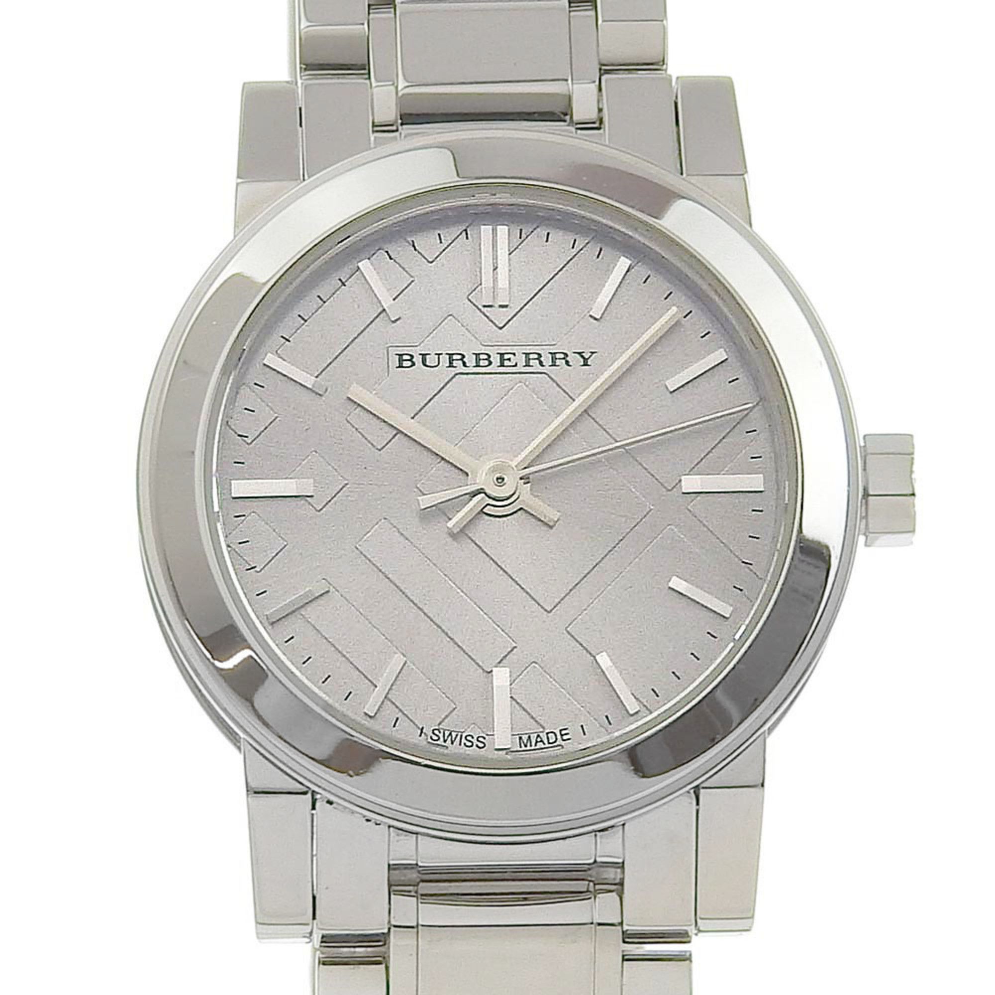Burberry Watch BU9229 Stainless Steel Silver Quartz Analog Display Ladies Dial Watches