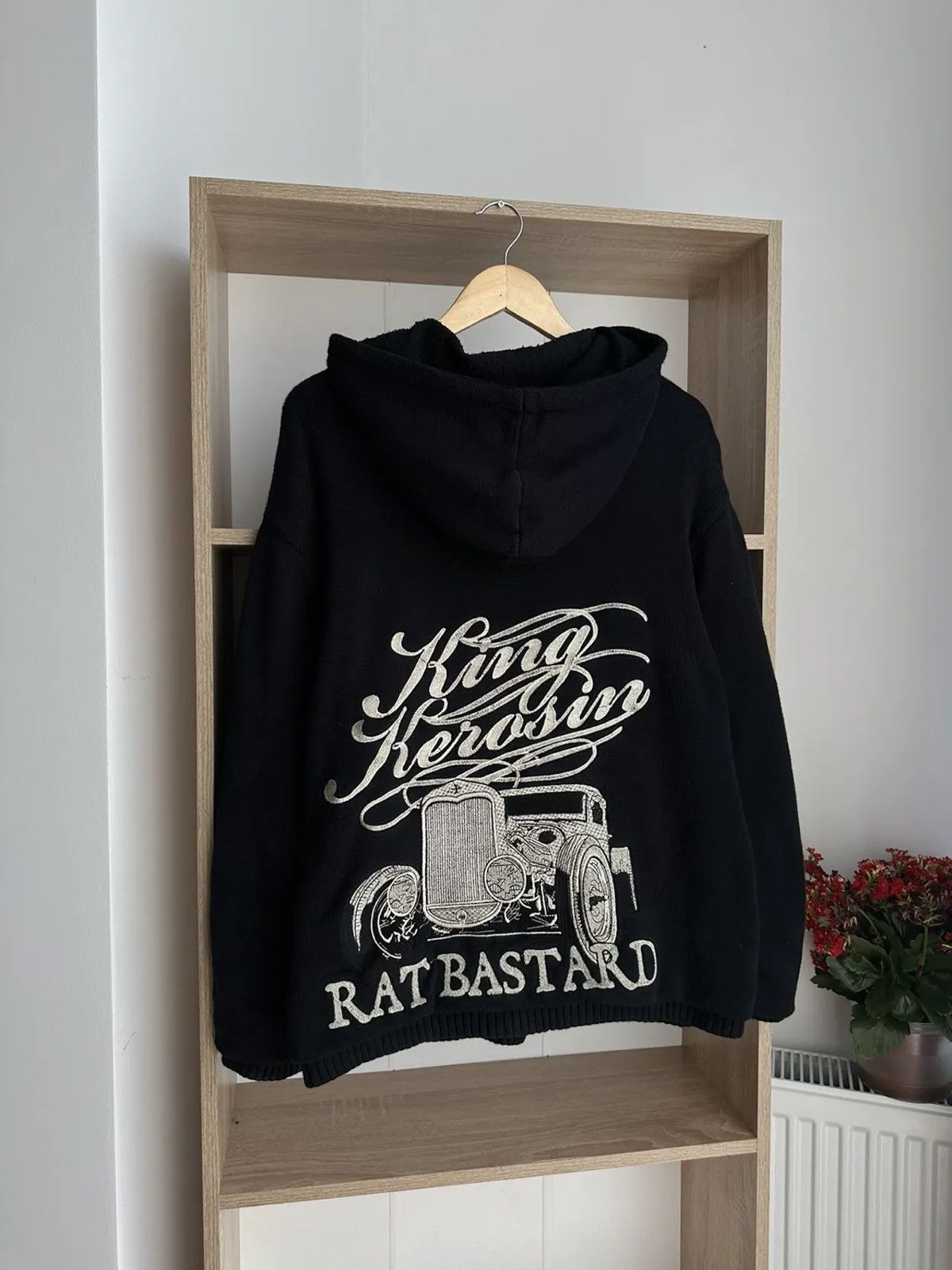 Vintage Vintage Japanese King Kerosin Bat Bastrad Full Zip Hoodie | Grailed