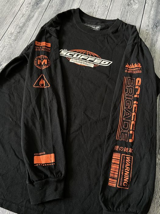 Vintage Scuffed worldwide Fire and Rescue Misfits long sleeve | Grailed