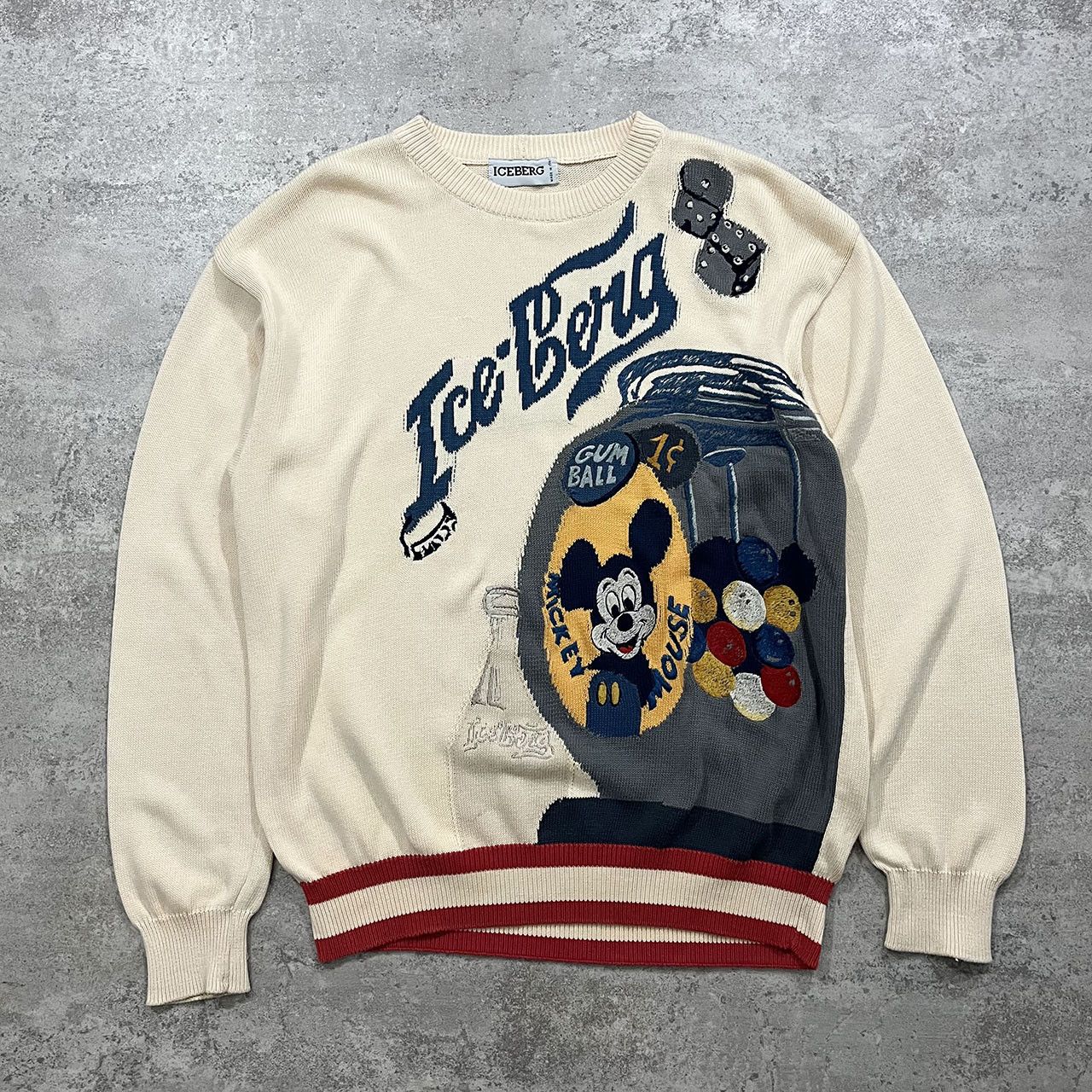 Iceberg × Vintage VTG 90s ICEBERG DISNEY MICKEY MOUSE GUM BALL COTTON ...