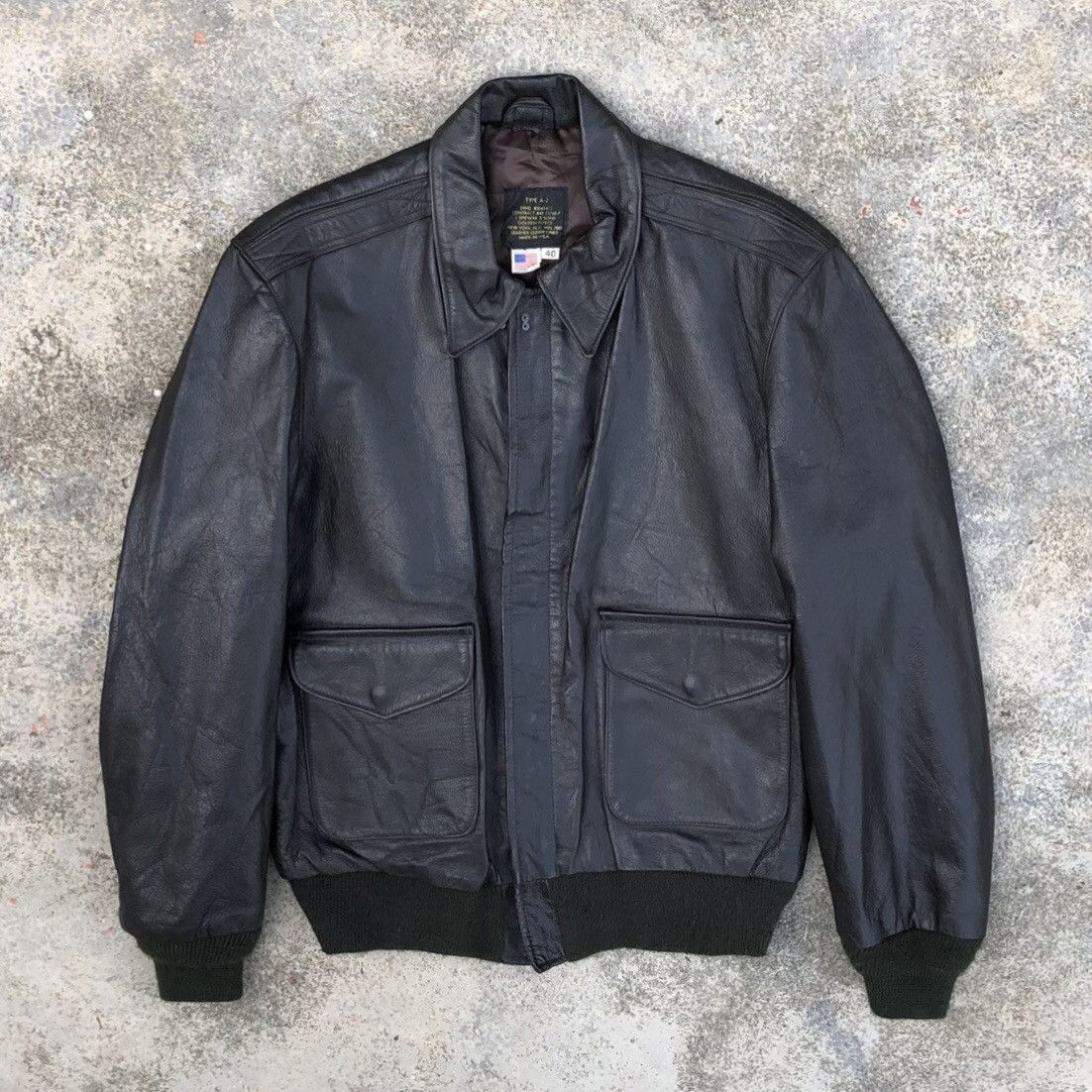 Vintage Vintage Spiewak & Sons Type A-2 US.Army Leather Jacket USA🇺🇸 ...