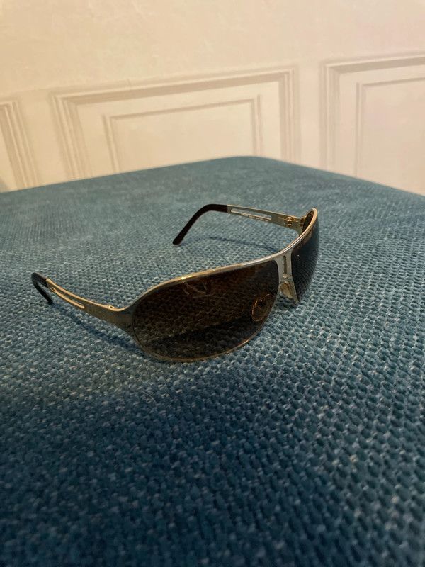 Prada × Vintage PRADA Sunglasses Sport Shield Rimless Symbol Star Ski ...