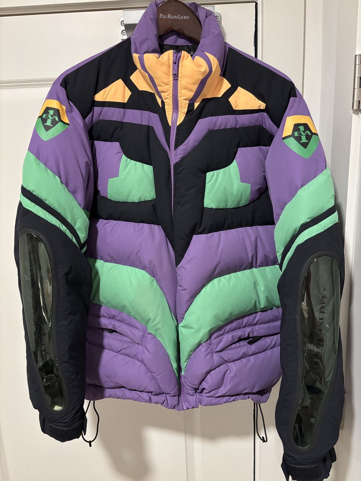 Undercover Undercover neon genesis evangelion eva 01 puffer jacket ...