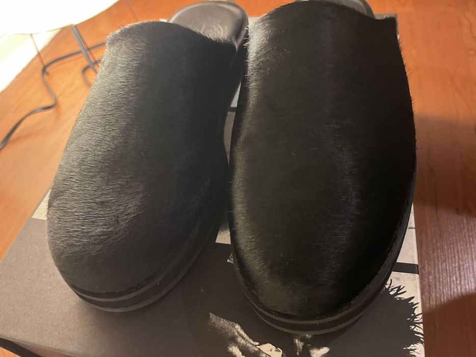 basketcase gallery basketcase gallery footslog calf hair mule | Grailed