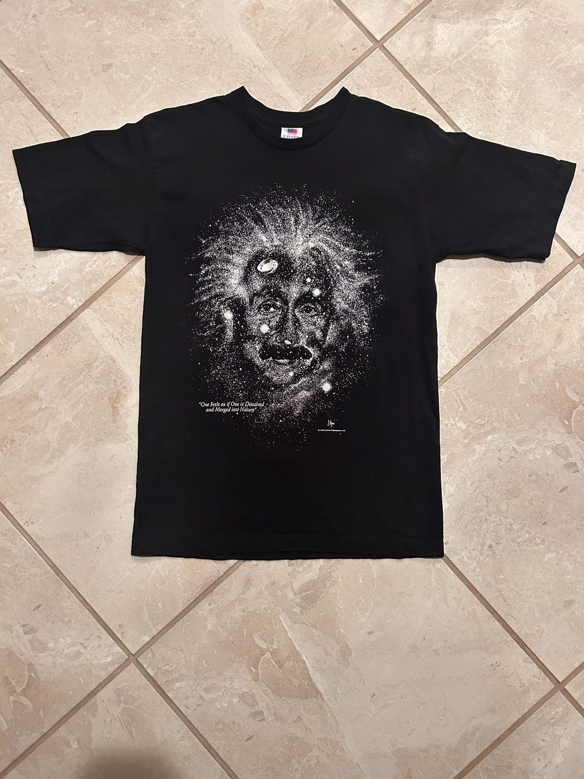 Vintage Vintage 1993 Albert Einstein Space Graphic Single Stitch Tee ...