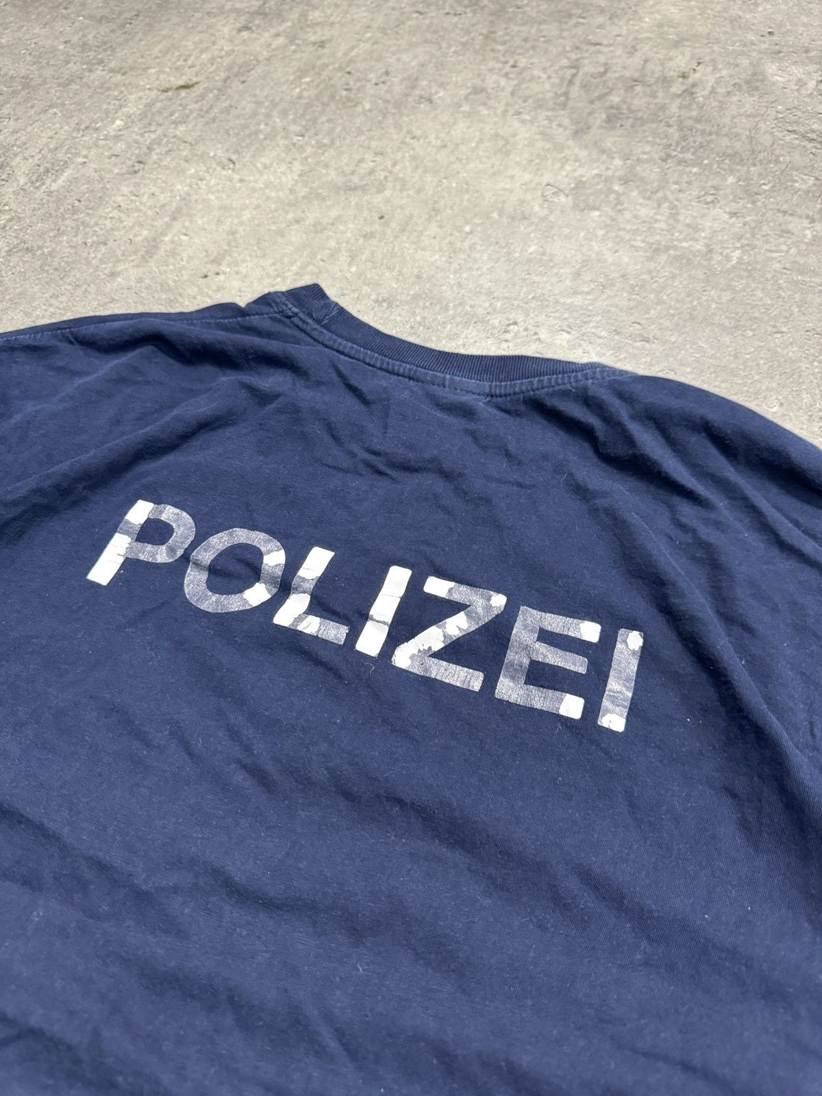 Kanye West × Very Rare × Vintage TRASHED 90s Boxy Polizei Tee Vintage ...