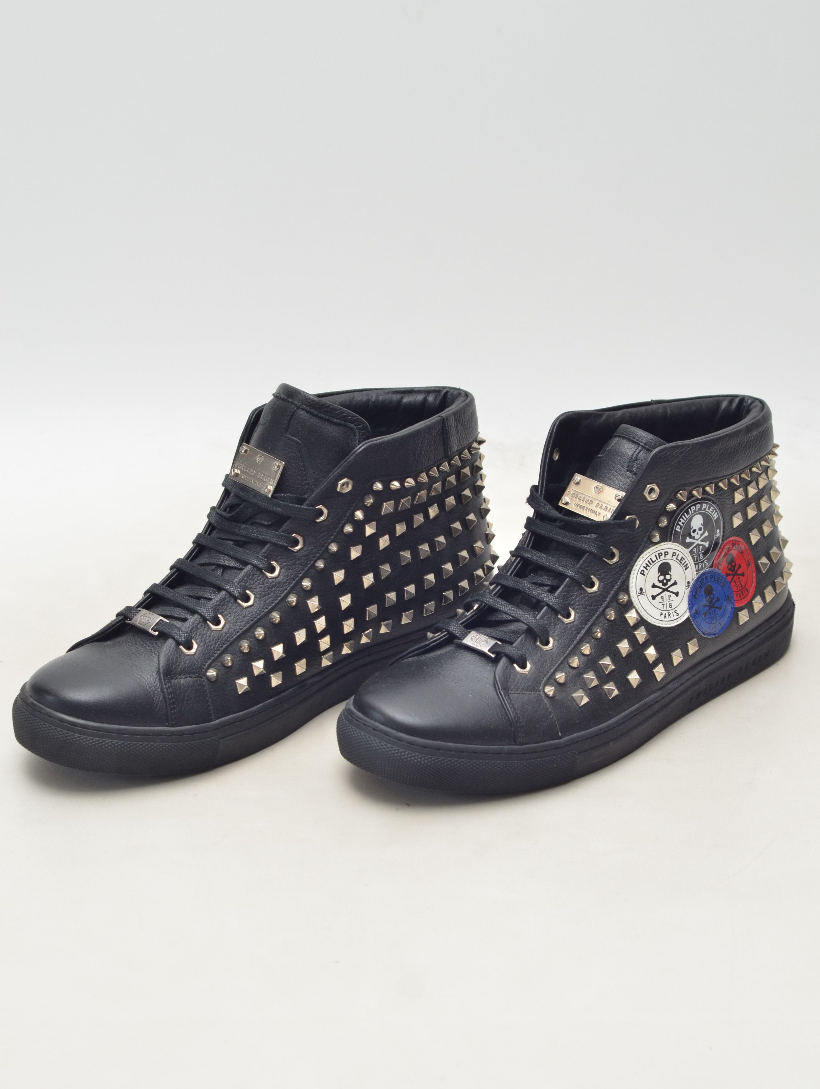 Hype × Luxury × Philipp Plein Philipp Plein Luxury Leather Skull Spike ...