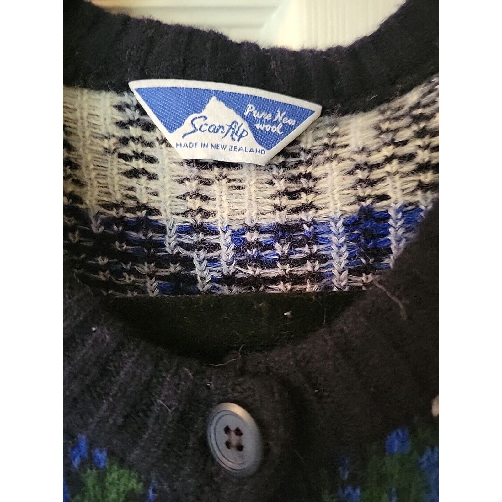 Unlisted 80s Alpine PURE WOOL Knit Ski Vest Sweater New Zealand XL ...