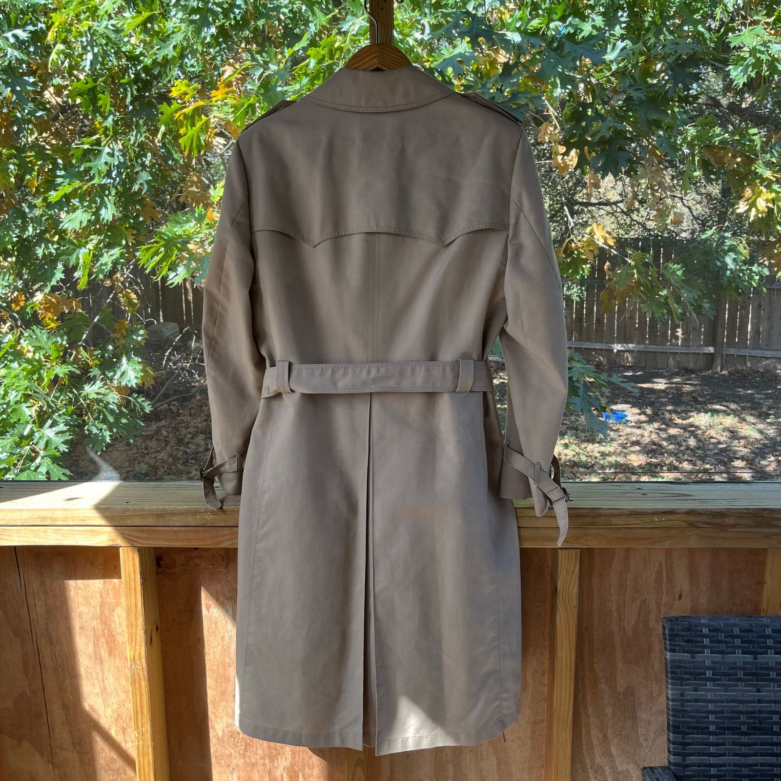 Christian Dior Monsieur Christian Dior Vintage Tan Classic Trench Coat ...